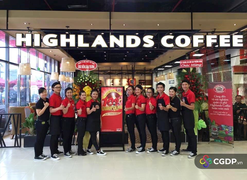Nét đặc sắc của áo đồng phục Highlands Coffee