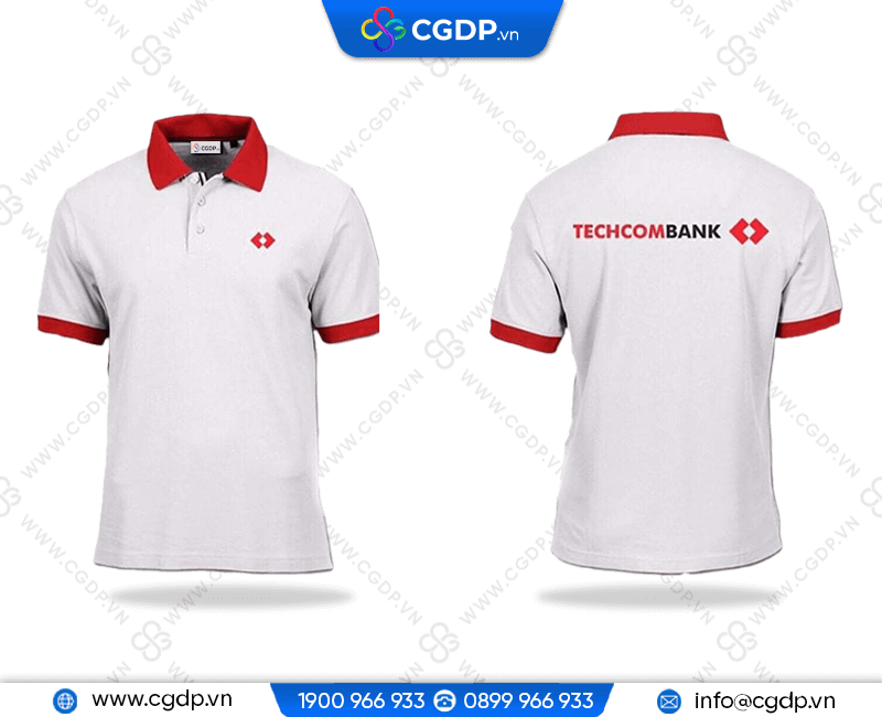 Mẫu áo thun quảng cáo Techcombank đẹp quận 11 TpHCM